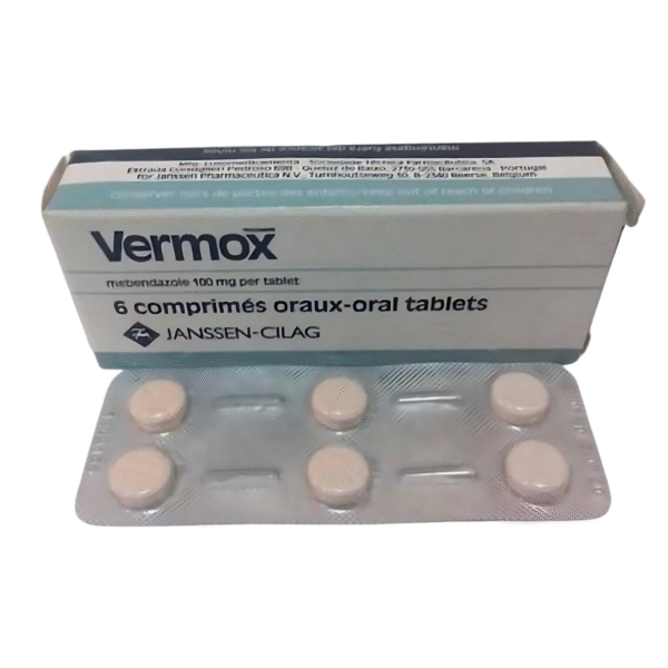 VERMOX 100 mg [ Mebendazole ] - Health Guard Medicine